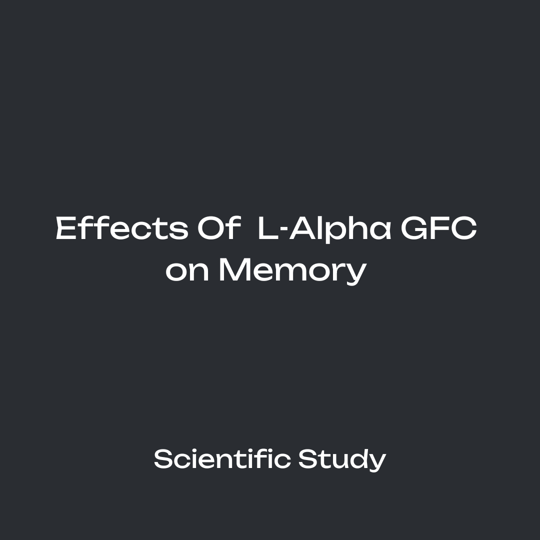 Effects of L-Alpha-GFC on Memory & Attention – SYNCD™